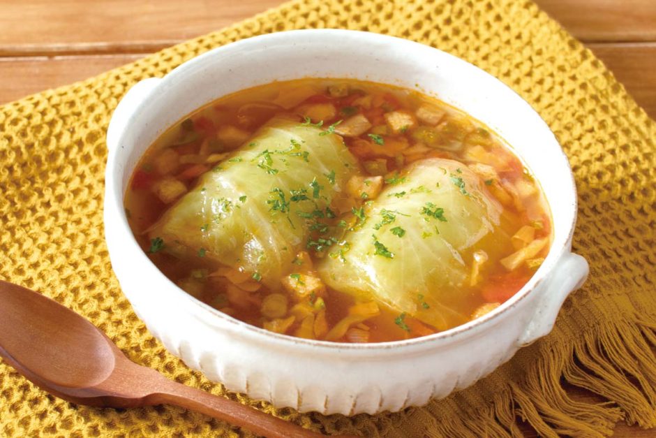 ミネストローネでロールキャベツ | あいコープのレシピ集